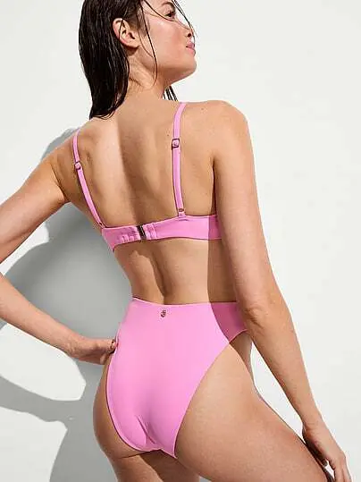 Victoria's Secret High-waist Brazilian Bikini Bottom - Pink