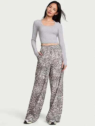 Victoria's Secret Vsx Activeflex Wide-leg Pant - Print