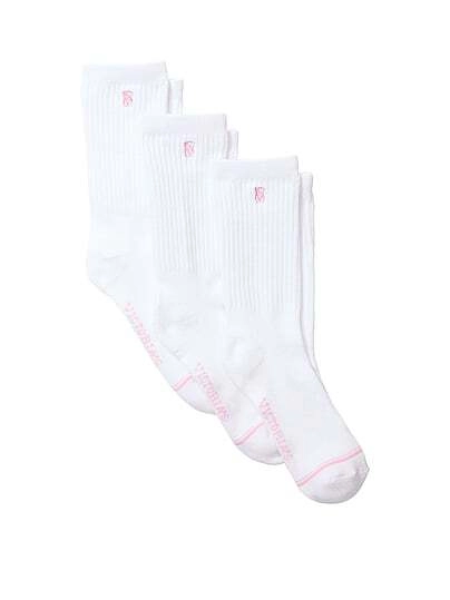 Victoria's Secret 3-pack Crew Socks - Print