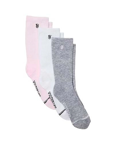 Victoria's Secret 3-pack Crew Socks - Print