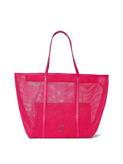 Victoria's Secret Mesh Tote And Pouch Set