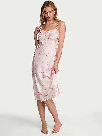 Victoria's Secret Dream Angels Butterfly Jacquard Midi Slip Dress - Floral