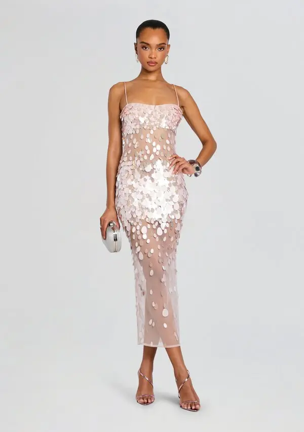 Retrofete Mischa Sequin Dress - Pink