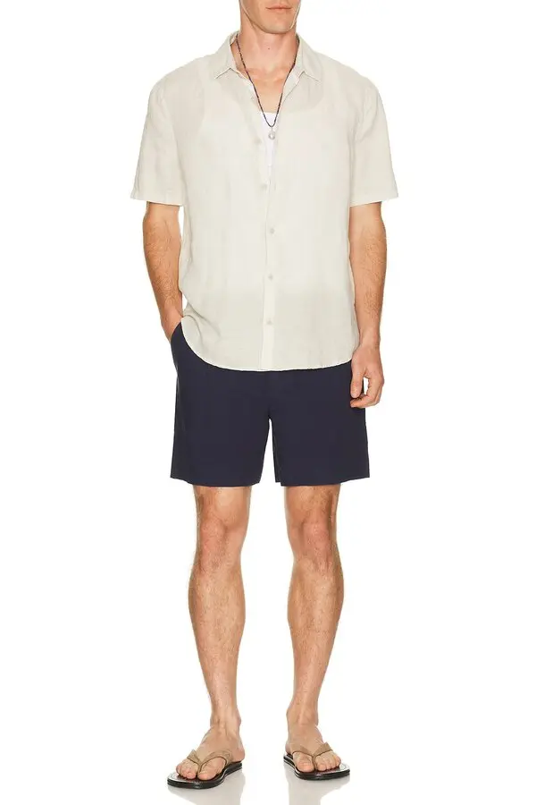 PERCIVAL Pleated Tailored Shorts - Navy