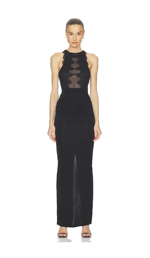 HAELO Wave Lace Evening Dress