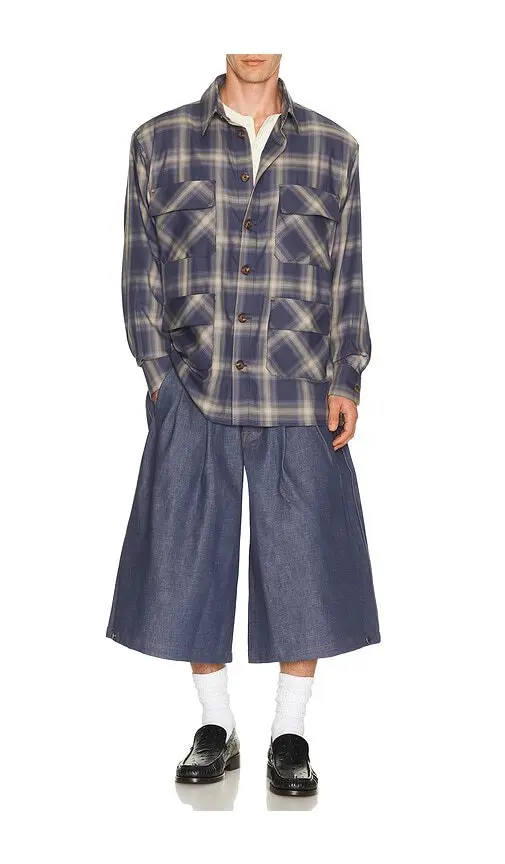 ART COMMUNITY Plaid Flannel Shirt In . Also