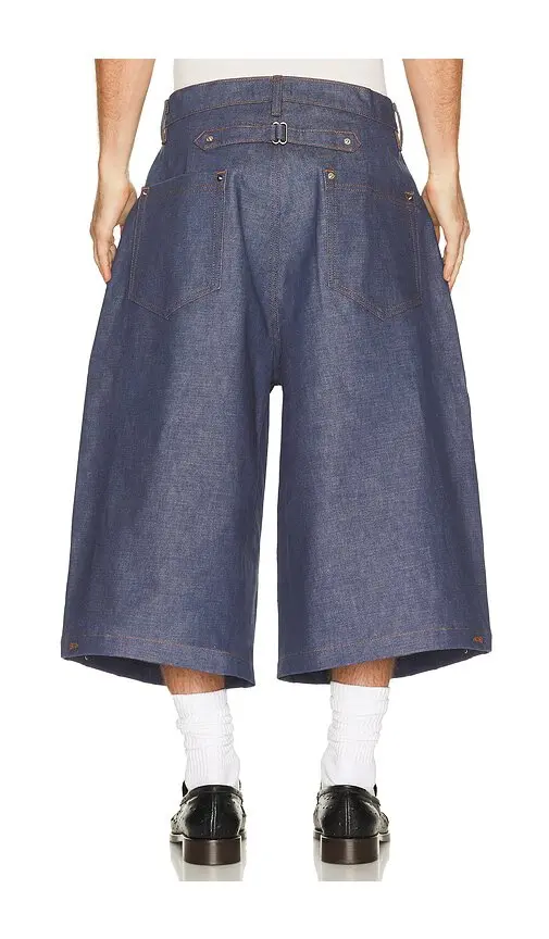 ART COMMUNITY Diptych Japanese Denim Jorts
