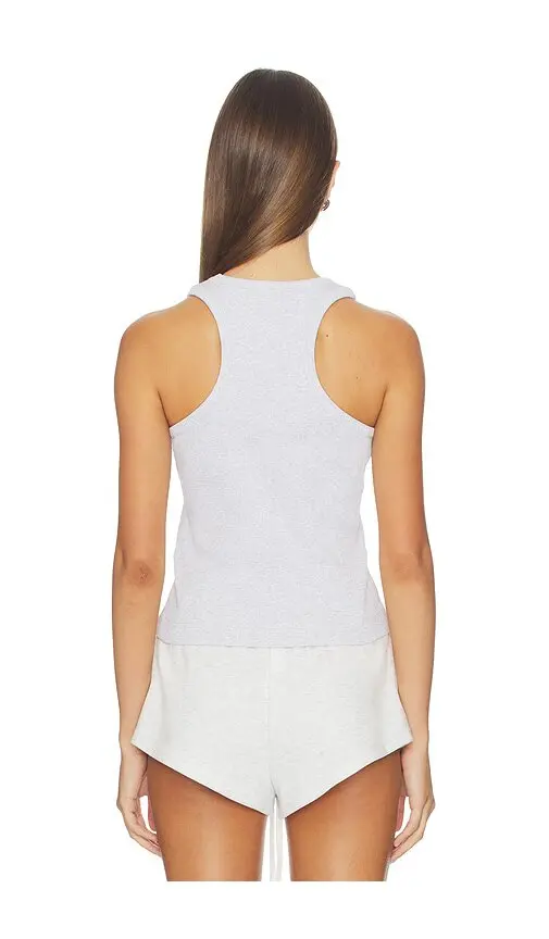 Casablanca Ribbed Tank Top With Logo Graphic