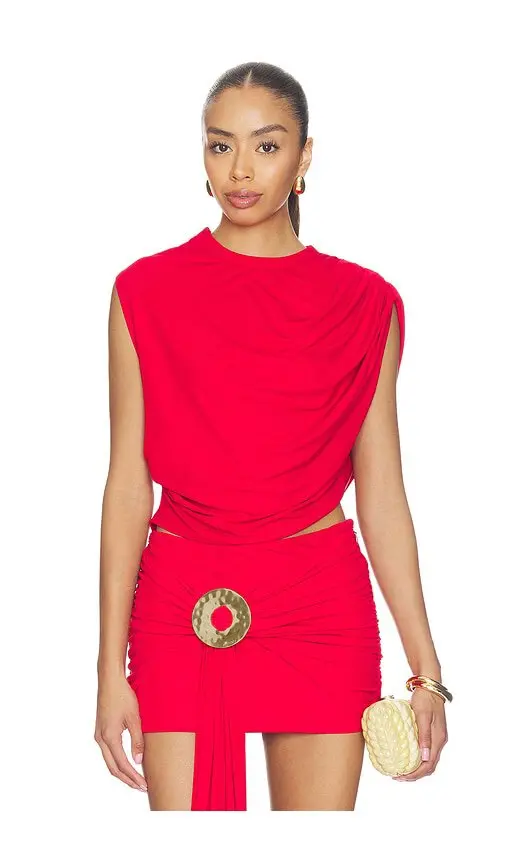 Cult Gaia Celene Top - Red