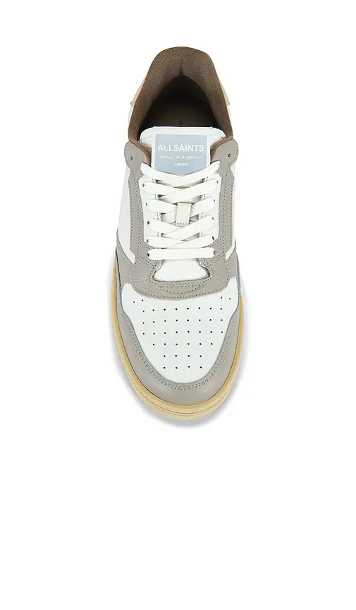 ALLSAINTS Regan Low Top Sneaker - White,grey
