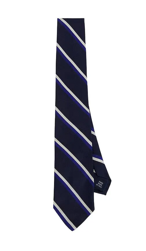 Polo Ralph Lauren Double Stripe Woven Neck Tie - Blue