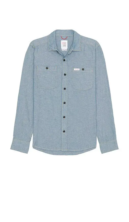 TOPO DESIGNS Utility Chambray Shirt In . Also