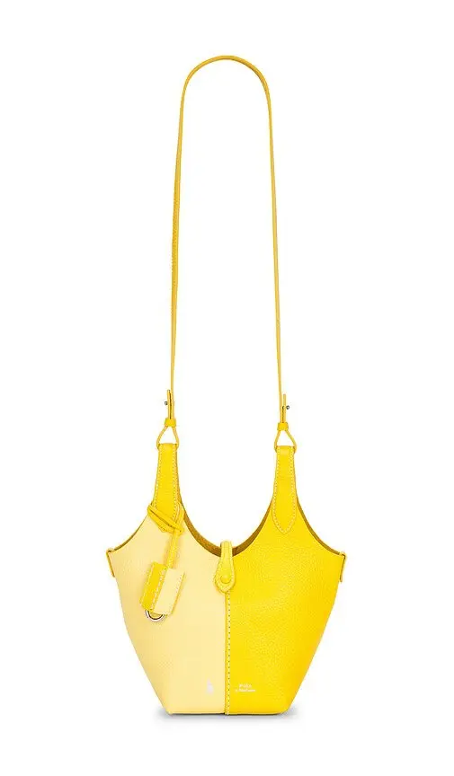 Polo Ralph Lauren Shiny Drum Pebble Small Crossbody Bag - Yellow
