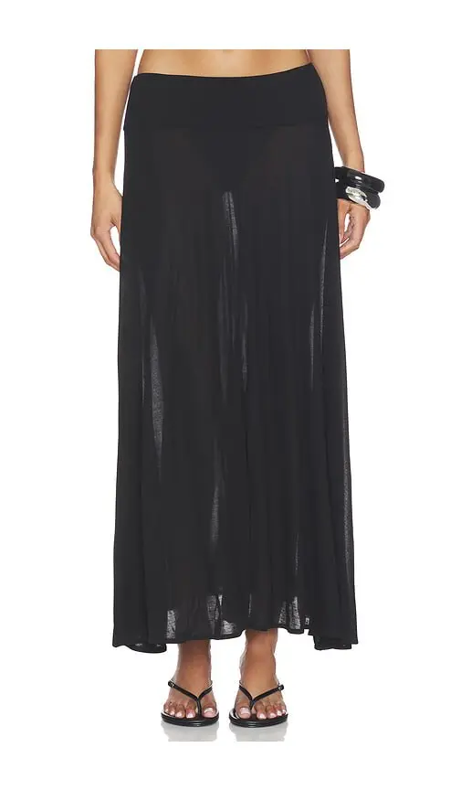 ST. AGNI Fluid Jersey Skirt