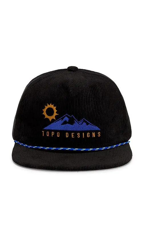 TOPO DESIGNS Corduroy Trucker Hat - Black