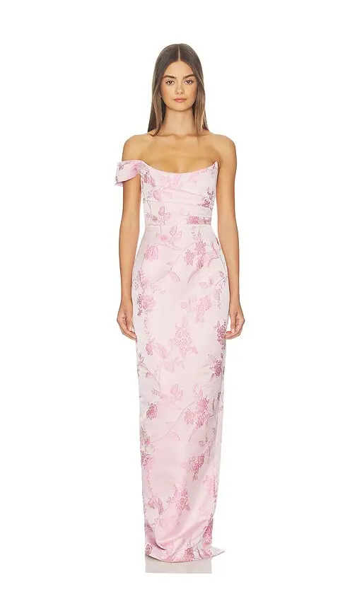 SAU LEE Jackson Brocade Gown