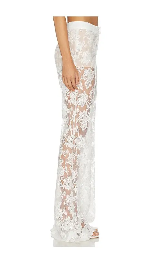 SAU LEE Saphina Lace Flare Pant