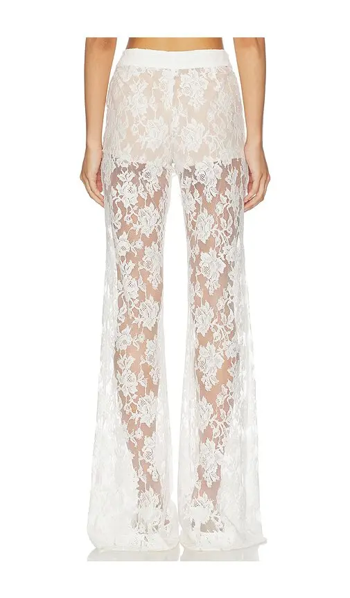 SAU LEE Saphina Lace Flare Pant