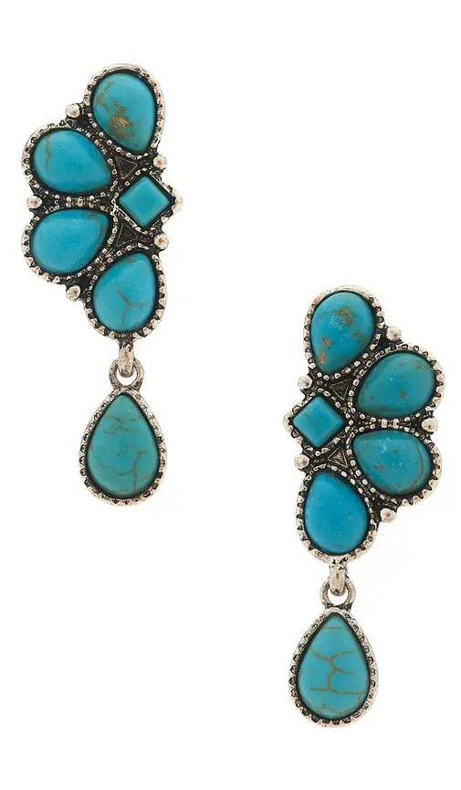 LOVERS AND FRIENDS Estelle Dangle Earrings - Teal
