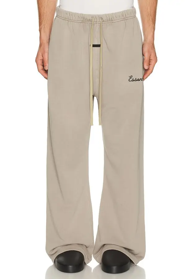 Fear Of God Training Classic Fit Flare Sweatpant In Nude - Faded Seal