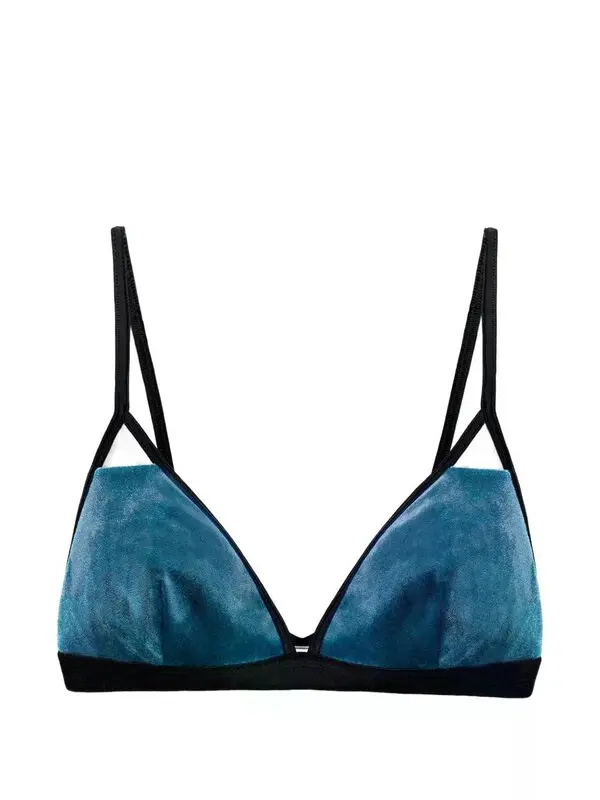 UNDRESS CODE Velvet Bra - Blue