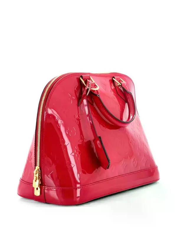 LOUIS VUITTON Alma Handbag Monogram Vernis Pm Satchel