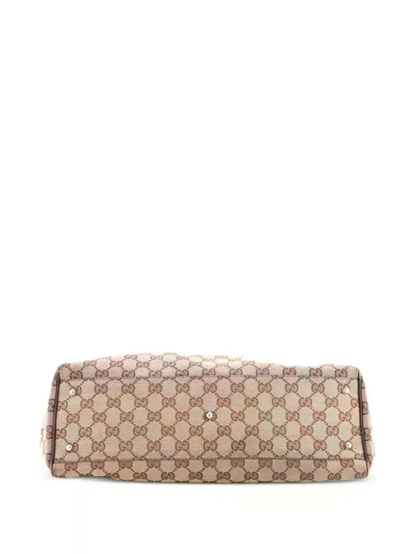 Gucci Web Handle Buckle Gg Canvas Large Tote Bag