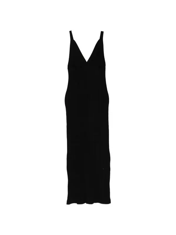 PENCE 1979 Mia Ribbed-knit Maxi Dress - Black