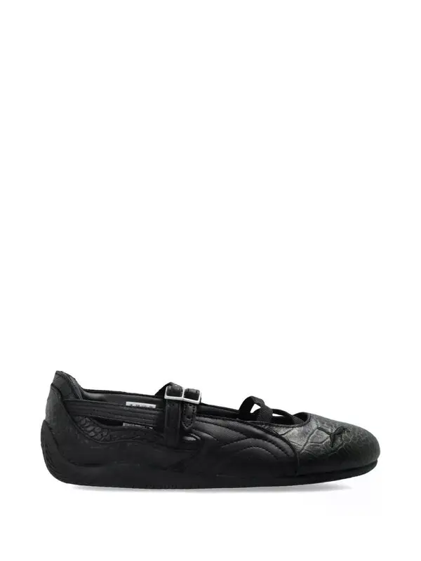 PUMA Speedcat Croc-effect Ballet Flats - Black