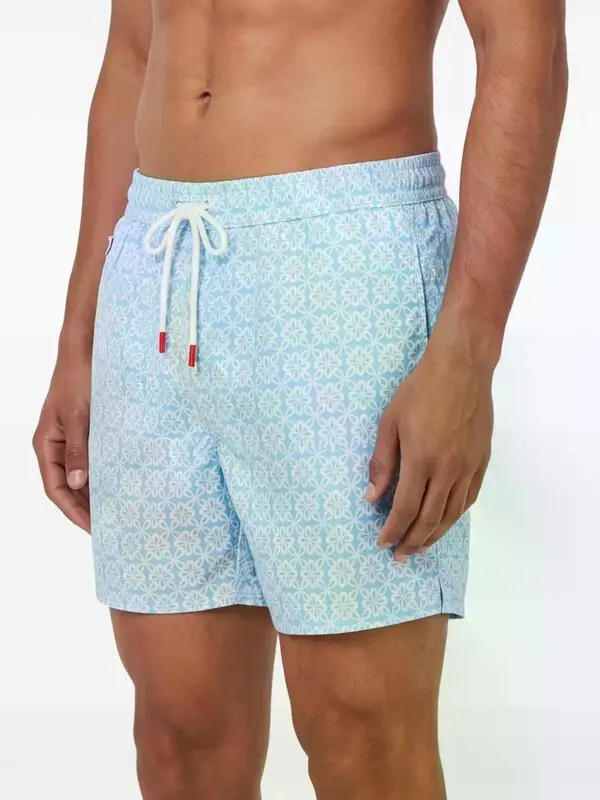 Kiton Floral-print Swim Shorts