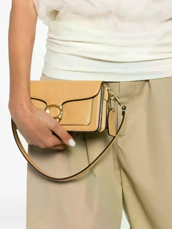 COACH C-buckle Shoulder Bag - Neutrals