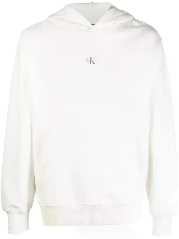 Calvin Klein Logo-print Hoodie - White