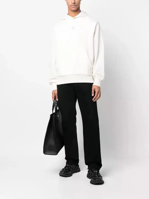 Calvin Klein Logo-print Hoodie - White
