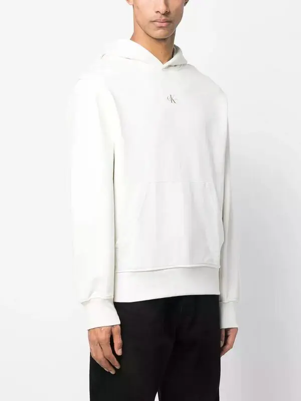 Calvin Klein Logo-print Hoodie - White