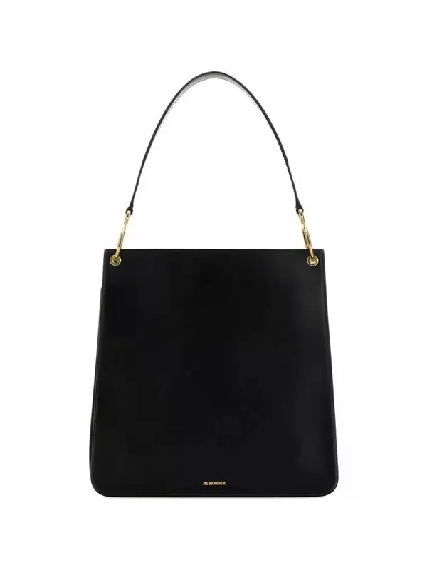 JIL SANDER Otto Leather Tote - Black