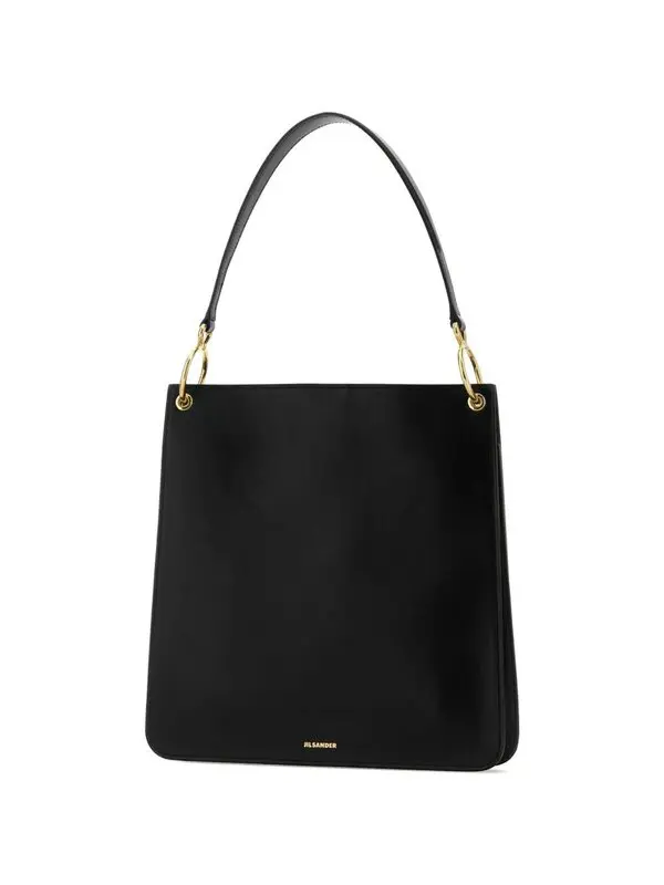 JIL SANDER Otto Leather Tote - Black