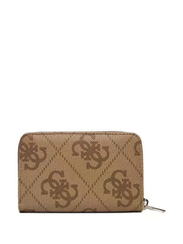 Guess Monogram-pattern Zipped Wallet