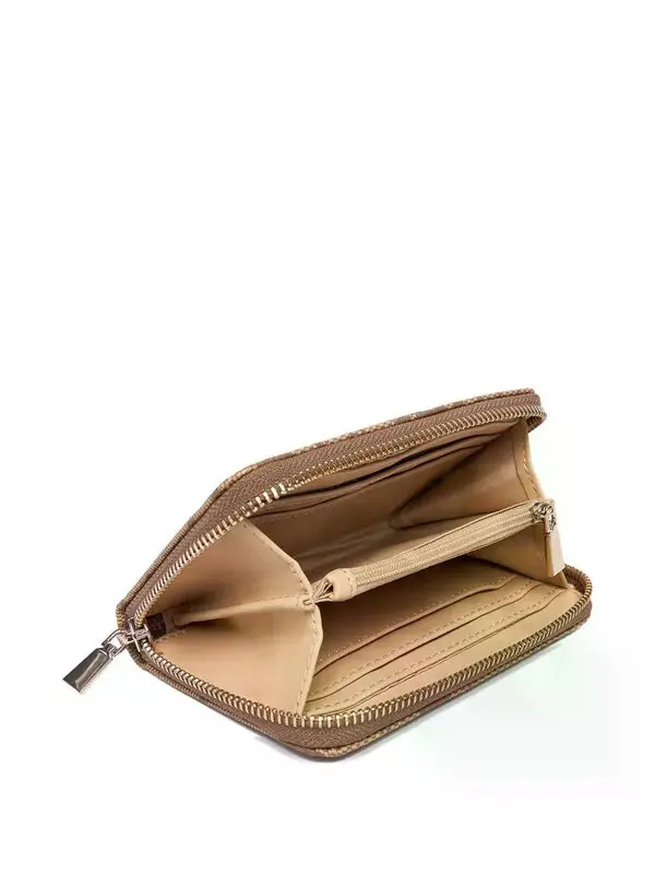 Guess Monogram-pattern Zipped Wallet
