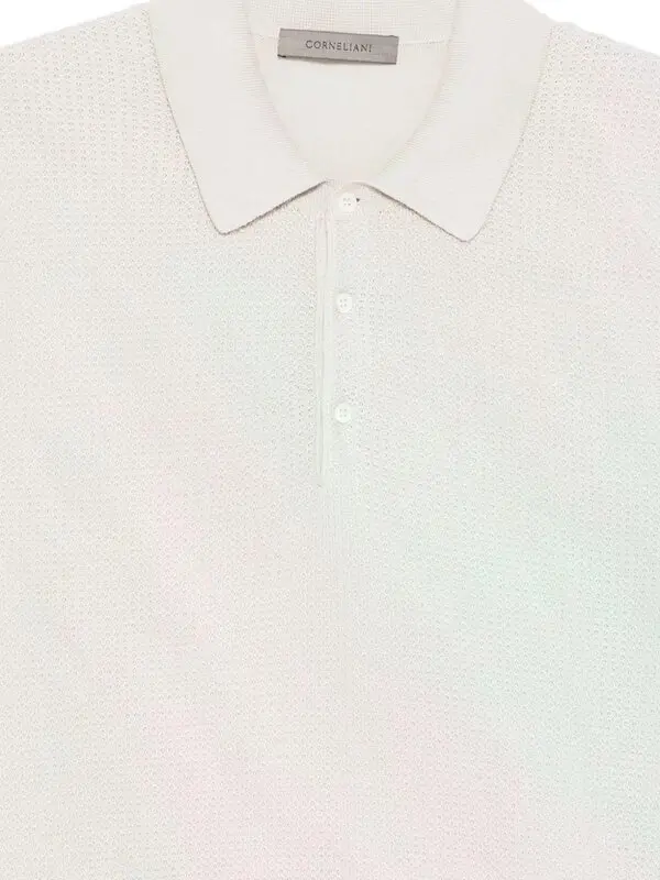 Corneliani Waffle-knit Polo Shirt