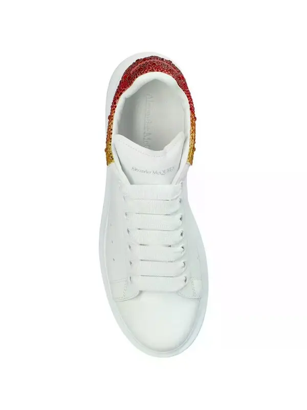 Alexander McQueen Oversized Leather Sneakers - White