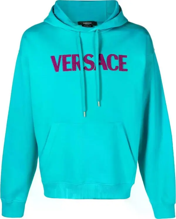 Versace Logo-print Pullover Hoodie