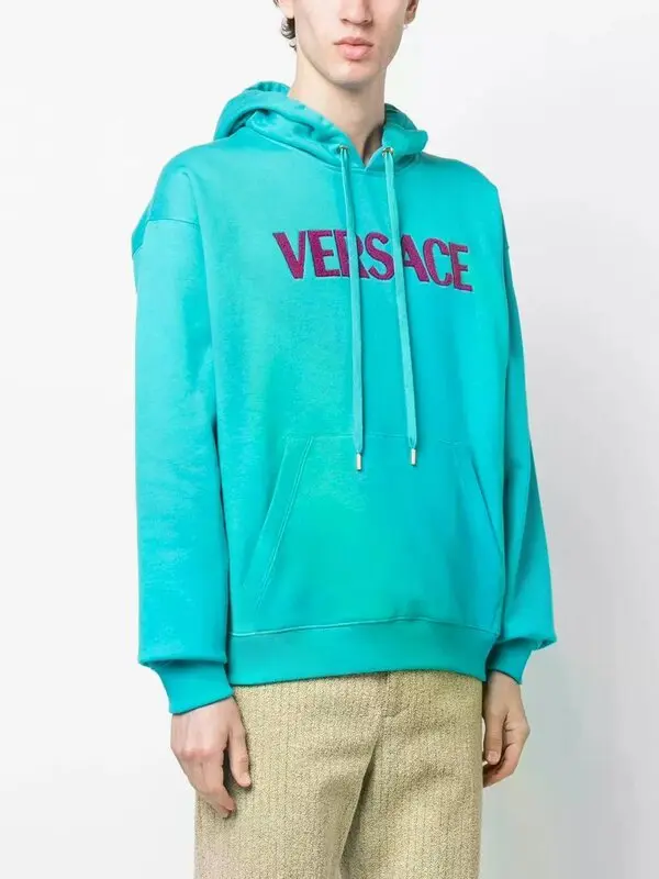 Versace Logo-print Pullover Hoodie