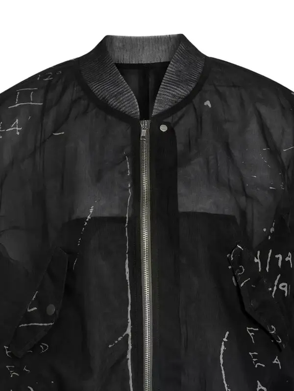 Rick Owens Graphic Print Bomber Jacket