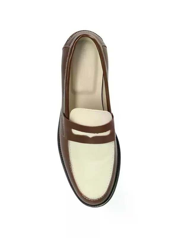 DUKE + DEXTER Wilde Leather Loafers - Brown