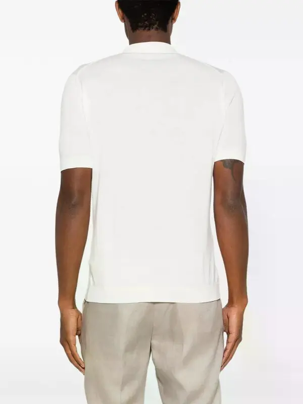 John Smedley Adrian Short-sleeves Polo Shirt - Neutrals