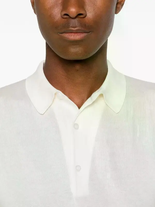 John Smedley Adrian Short-sleeves Polo Shirt - Neutrals