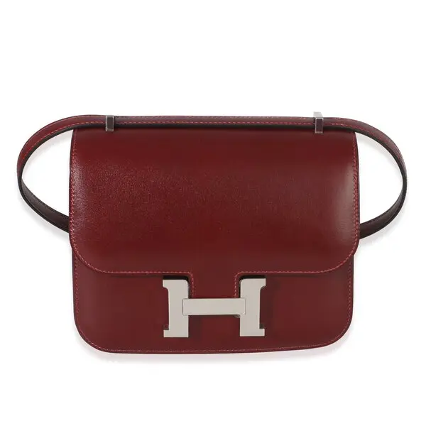 Hermès Rouge H Box Constance 18 Phw - Red