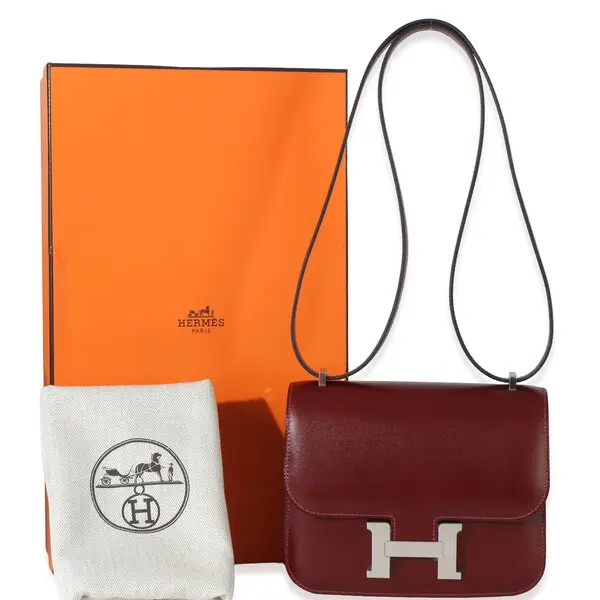 Hermès Rouge H Box Constance 18 Phw - Red