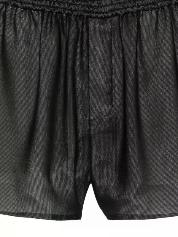 SAPIO Mesh-texture Gathered Shorts