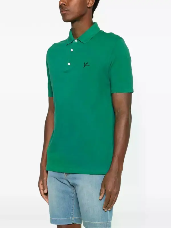 Isaia Logo-embroidered Polo Shirt